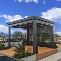 China Luxury Pergola Aluminum Louvered Pergola Modern Adjustable Louvered Hardtop Pergola for sale