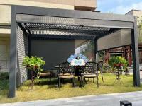 China UV Resistant Durability Aluminum Louvered Pergola with Multi-Functional Shade and CMA Certification for sale