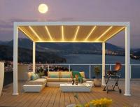 China Small patio garden shutters with retractable awning for sale