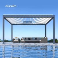 China 3×4m Terrace Roof Rainproof Automatic Sun Shade Louver Outdoor Pergola for sale