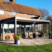 China Motorized Louvered Pergola: Creating Tangible Outdoor Happiness for sale