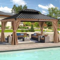 China Smart Functionality Outdoor Space Aluminum Patio Pergola for sale