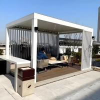 China Colorful and Malleable Adjustable Louvered Aluminum Pergola with Beautiful Texture for sale