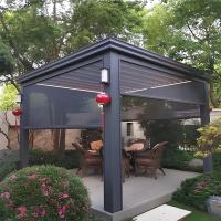 China Easy Assembly And Flat Roof Style Aluminum Patio Pergola For Building An Outdoor Pavilion for sale