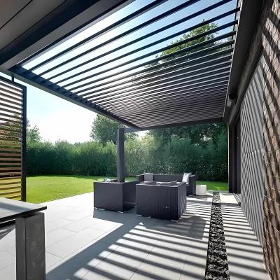 China Durable & Stylish Metal Gazebo with Retractable Roof for All Seasons for sale