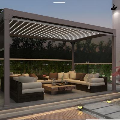 China Longevity Guaranteed By Robust Construction Outdoor Aluminum Pergola With Removable Canopy for sale