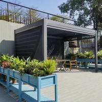 China Elevate Your Outdoor Space with Freestanding Aluminum Motorized Louvered Pergola for sale