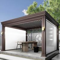 China Integrated Hidden Gutters Aluminum Patio Covers With Solid Polycarbonate Roofing Sheets for sale