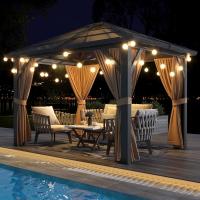 China 6063-T5 Aluminum Hardtop Gazebos For Commercial And Residential Projects for sale