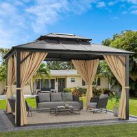 China 6063-T5 Aluminum Hardtop Gazebos For Commercial And Residential Projects for sale
