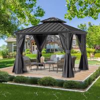 China 6063-T5 Aluminum Hardtop Gazebos For Commercial And Residential Projects for sale