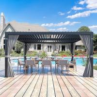 China Transform Your Outdoor Space Stylish Aluminum Pergola With Durability And Elegance for sale