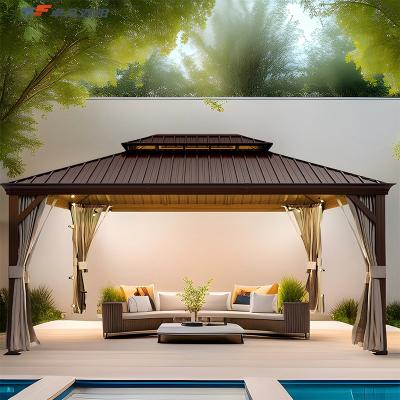 China Connection to Existing Buildings Aluminum Patio Pergola for a Seamless Outdoor Living Experience for sale