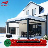 China 6063 T5 Aluminum Alloy Bioclimatic Pergola with 100% Waterproof Rotating Louver Panels for Outdoor Shade for sale
