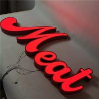 China Custom LED Frontlit Sign Stainless Steel Acrylic Weather Proof 12V 20A for sale