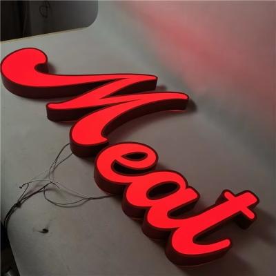 China Custom Stainless Steel LED Frontlit Sign 12V 20A Power Coated Frame for sale