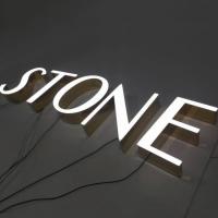 China Custom Stainless Steel LED Frontlit Sign 12V 20A Power Coated Frame for sale