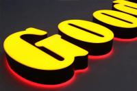 China Customizable Led Frontlit & Backlit Sign Back Lit Logo Sign Antirust for sale