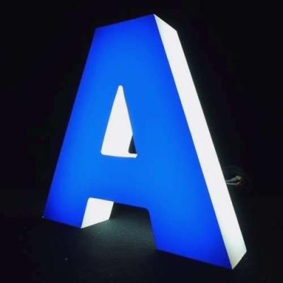 China Custom LED Illuminated Sign Stainless Steel 304 12V Waterproof Various Colors for sale