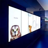 China Freestanding SEG Light Box 2x1m Easy Assembly LED Advertising Display Double Sided for sale