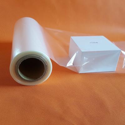 China High Speed 19 Microns Standard POF Shrink Film Box Packaging Polyolefin Shrink Wrap for sale