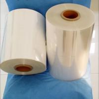 China Transparent Glossy POF Plastic Film Egg Wrapping Polyolefin Heat Shrink Plastic Roll for sale
