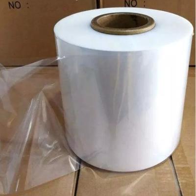 China Single Wound 15microns Thickness 520mm Width Food Package POF Shrink Wrap Film Roll for sale