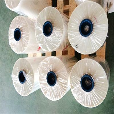 China Excellent Tensile Strength POF Polyolefin Plastic Wrap Roll Film For Stretched Canvas for sale
