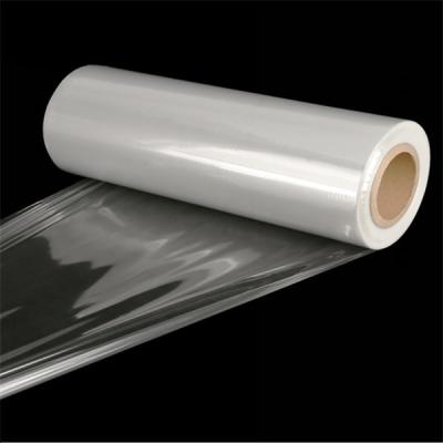 China Clear 75 Gauge Centerfold POF Heat Thermal Shrinkable Film Roll Polyolefin Plastic Wrap For Shrink Wrapping for sale