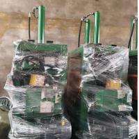 China Semi Auto Cardboard Baler Machine With PLC Touch Screen Control And Conveyor Feeding System for sale
