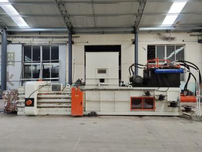 China 40-120 Tons Automatic Baling Machine PLC Controlled Automatic Cycles 500-2000 Kg/Hour Capacity for sale