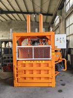 China Portable Hydraulic Waste Baler Recycling Machinery Movable With Wheels Compact And Lightweight for sale