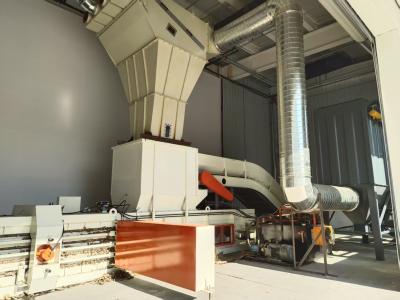 China Plastic & Paper Scrap Baling Machine Auto Tie System Industrial Cardboard Baler for sale