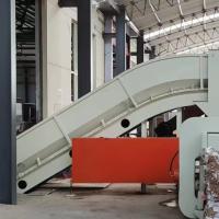 China 20T Horizontal Cardboard Baler with 100° Detection Angle 4m Conveyor Pit Hydraulic Baler Machine for sale