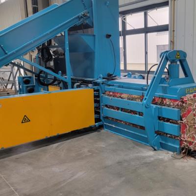 China Horizontal Waste Carton Baling Machine Automatic 5-15 KW Recycling Baler for sale