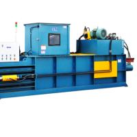 China 500-2000kg/Hour Automatic Horizontal Baling Press Machine Adjustable Bale Length for sale