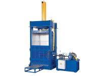 China PLC Control Touch Screen vertical baling press machine 1-3 Tons/Hour Capacity and Safety Guards for sale