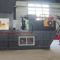 China Compact Steel Vertical Baling Press Machine 37kW Motor For Paper Recycling And Vertical Baling for sale