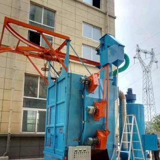 China High Speed Industrial Shot Blasting Machine Straightening Type For Consistent And Metal Surface Treatment for sale