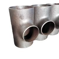 China Welding connection seamless tee steel pipe fittings precision manufactured to ensure tight sealing and secure joints for sale