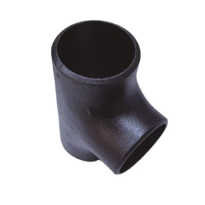 China Round Seamless tee Pipe Fittings Welding Connection 1/2 to 24 Size Range Engineered for Industrial Pipeline Durability for sale