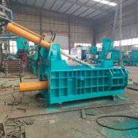 China High-efficiency volume reduction recycling baler machine with PLC touch-screen control and auto feeding for industrial cardboard for sale