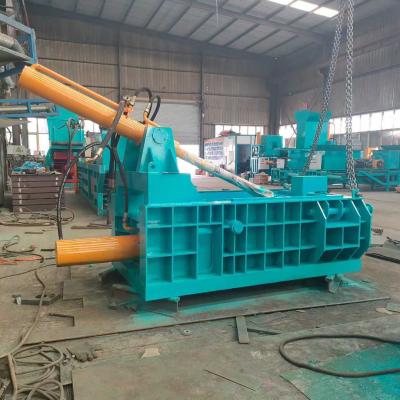 China High-efficiency volume reduction recycling baler machine with PLC touch-screen control and auto feeding for industrial cardboard for sale