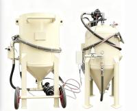 China ndustrial Sandblasting Machine for Pipe Fittings Rust Removal Elbow Tee Flange Surface Pre treatment for sale