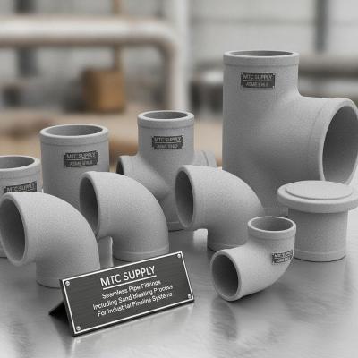 China Mtc Supply Seamless Pipe Fittings Built To ASME Standard Including Sand Blasting Process For Industrial Pipeline Systems for sale