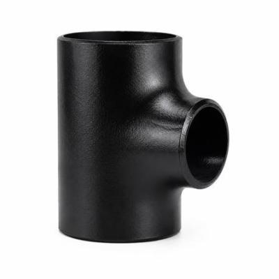 China Butt-weld Reducing Seamless Carbon Steel Tee for sale