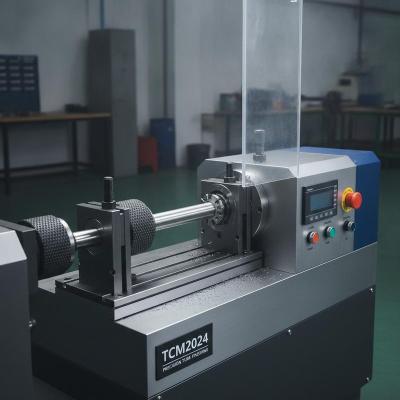China Metal Tube Chamfering Machine TCM2024 Horizontal Clamping Orientation Ideal for Precise Tube Edge Finishing Applications for sale