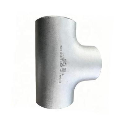 China Seamless SS Butt Weld Equal Tee STD for sale