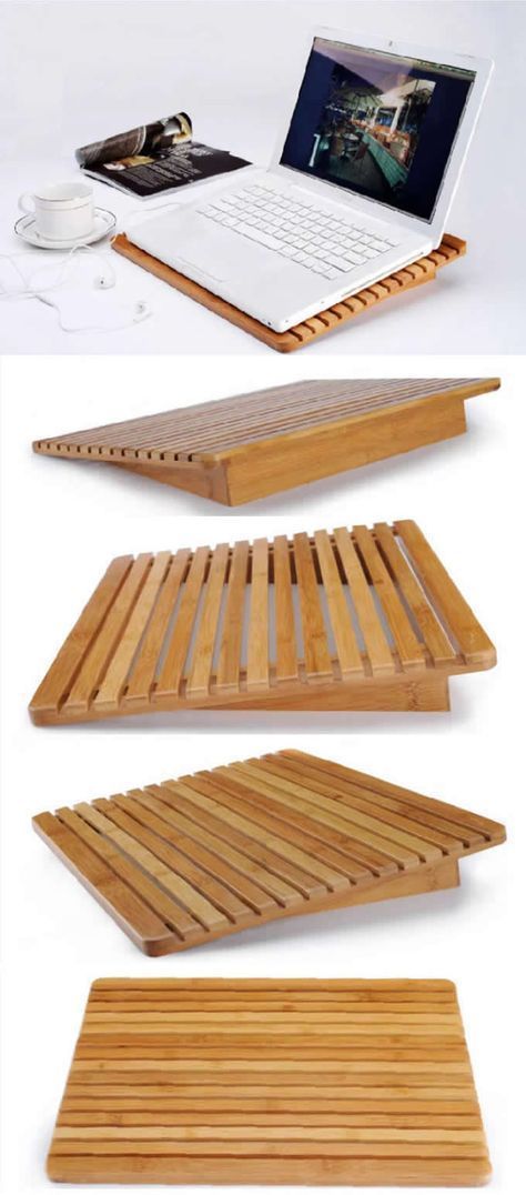 Bamboo computer fence shape stand