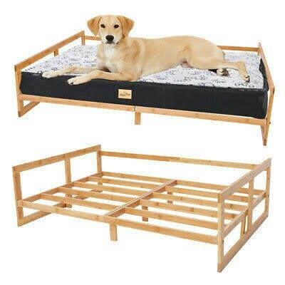 Bamboo frame pet bed